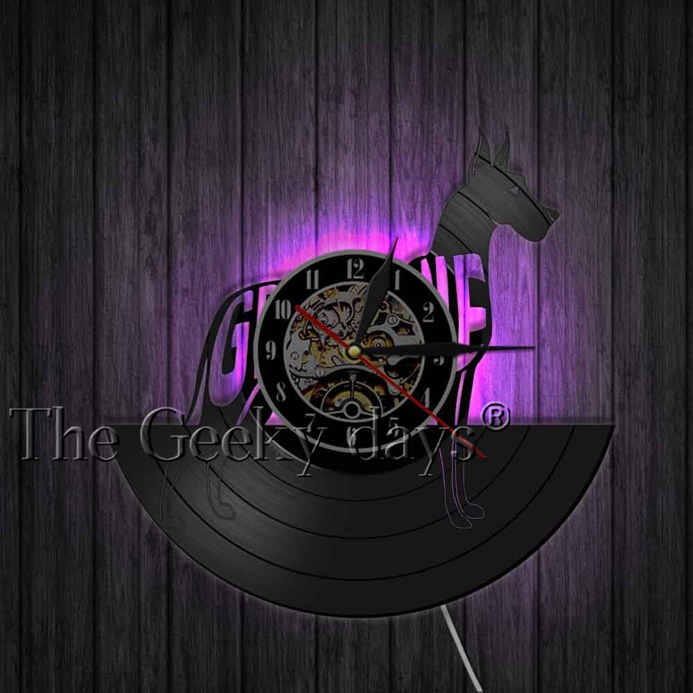 GREAT OANE Dog Wall Clock Vintage Shabby Vinyl Kit... – Grandado