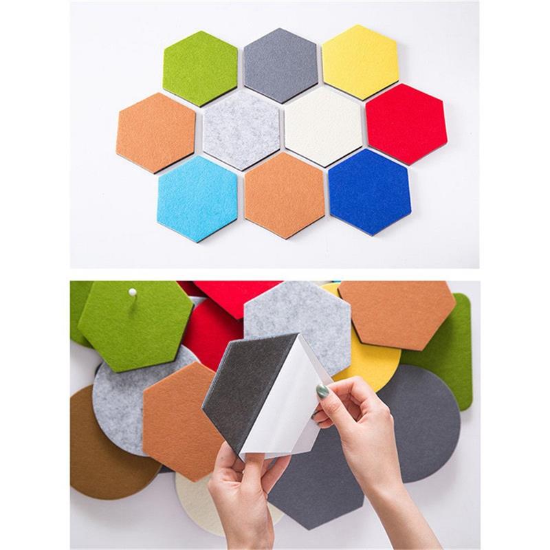 Hexagon Pad Kork Bord/Stift Gremium, 9-Pack Bunte ... – Grandado
