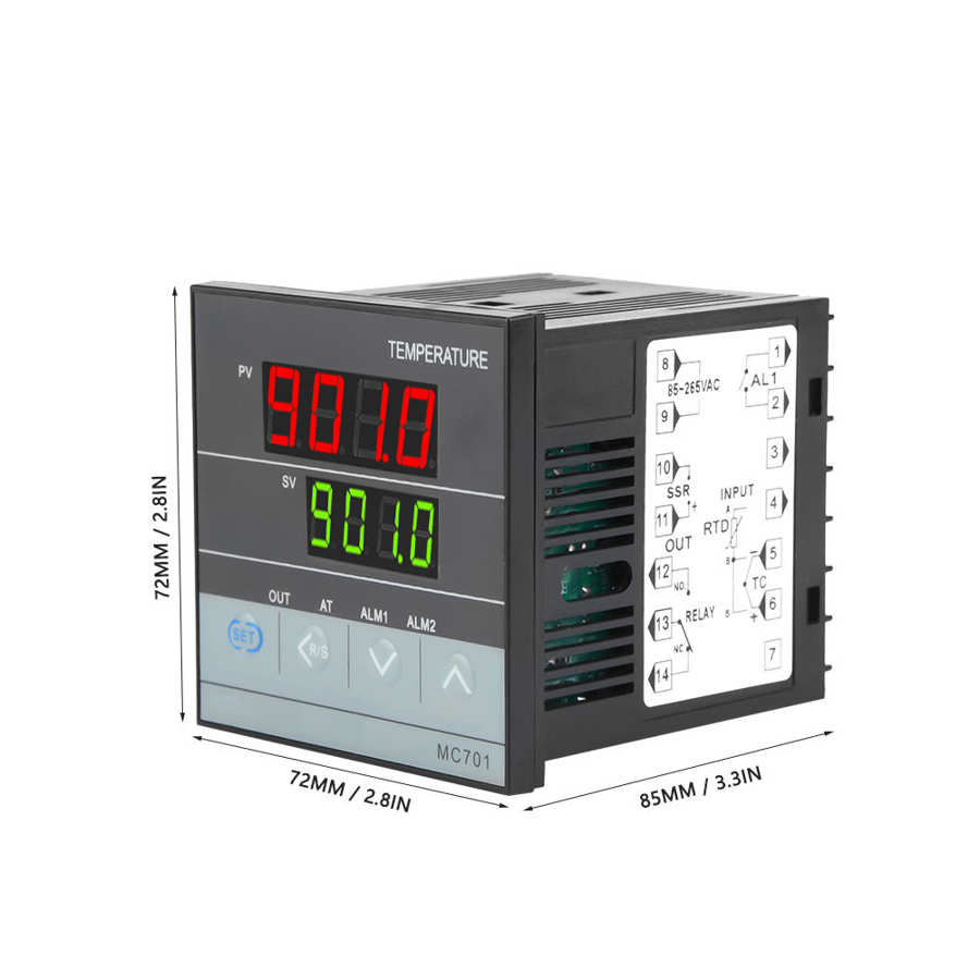 Mc701 85 265v Digital Pid Temperature Controller K Vicedeal 6109
