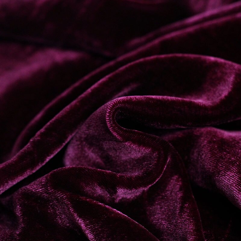 Red Raspberry Purple Silk Velvet Fabrics Garment M... – Grandado