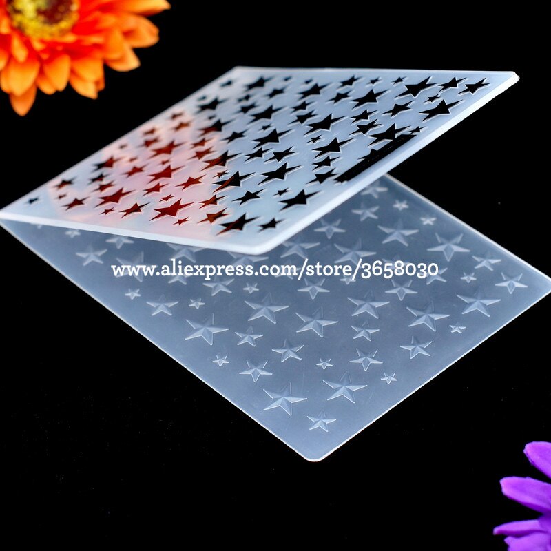 Star Plastic Embossing Folder For Scrapbook DIY Al... – Grandado