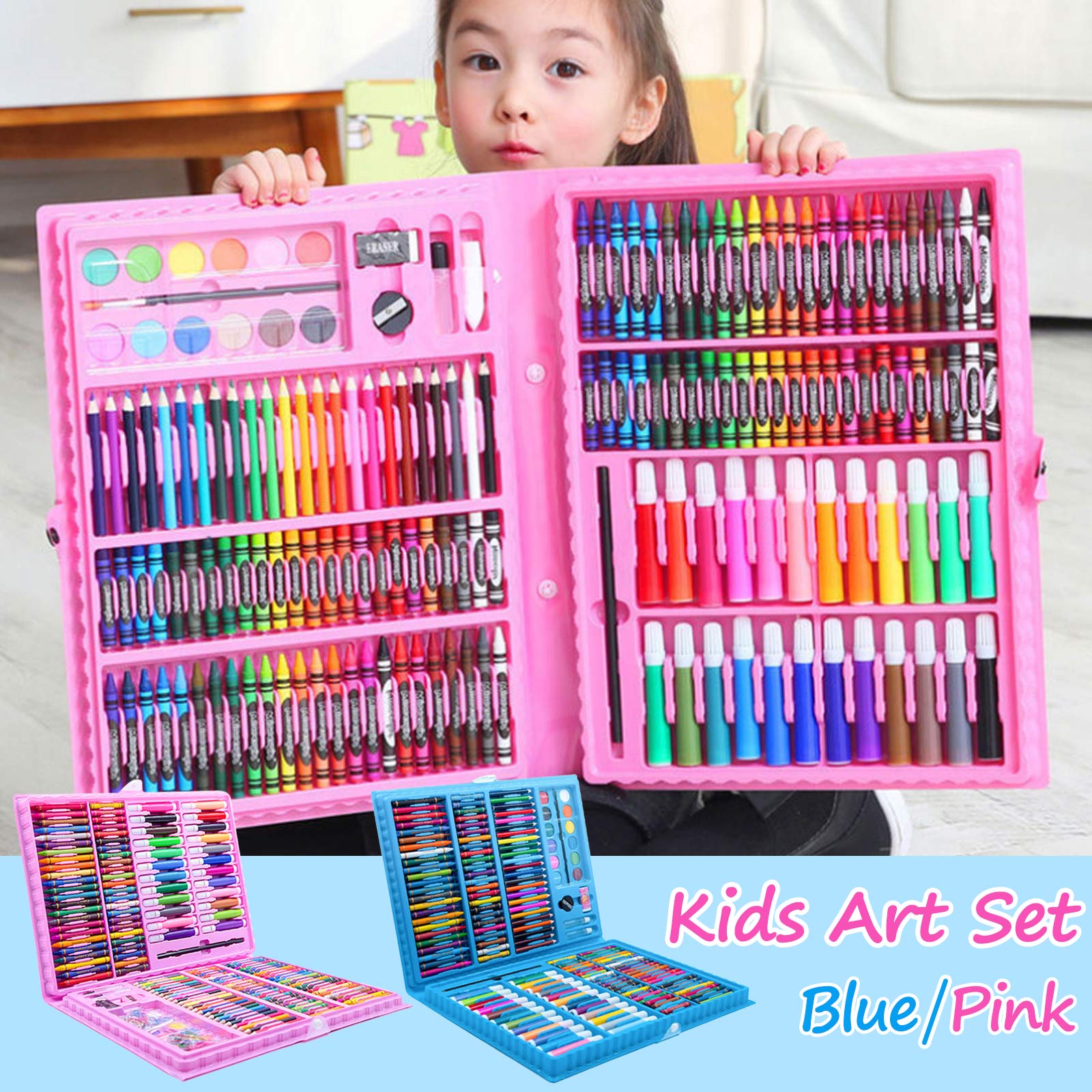 208PCS Kids Painting Drawing Art Set with Crayons ... – Vicedeal