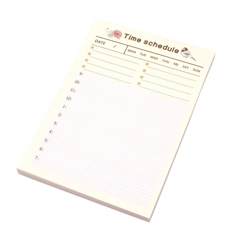 1 Pcs Time Schedule Checklist Weekly Plan Month Fo... – Grandado