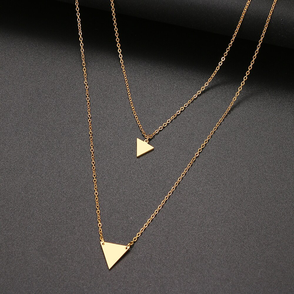 Edelstahl Halsketten Anhänger Multi-schicht Stil G... – Grandado