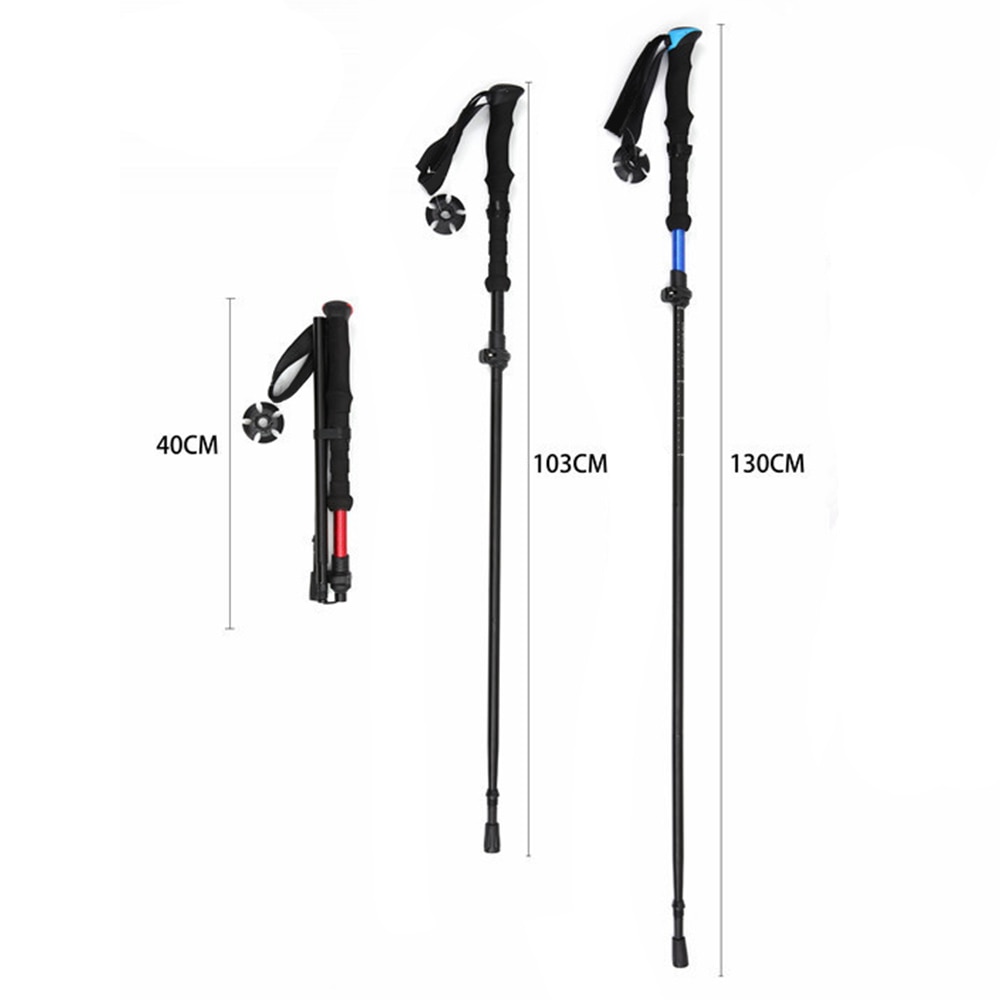 103-130cm Folding Ultralight Quick Lock Trekking P... – Grandado