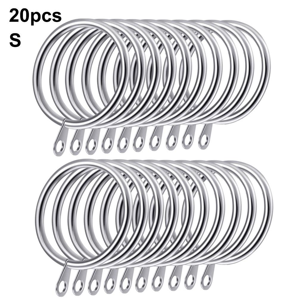 20PCS Metal Hanging Curtain Rings Curtain Clips Wi... – Grandado