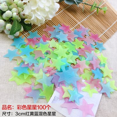 Pvc Stars Glow Stickers Luminous In Dark Night Flu... – Grandado