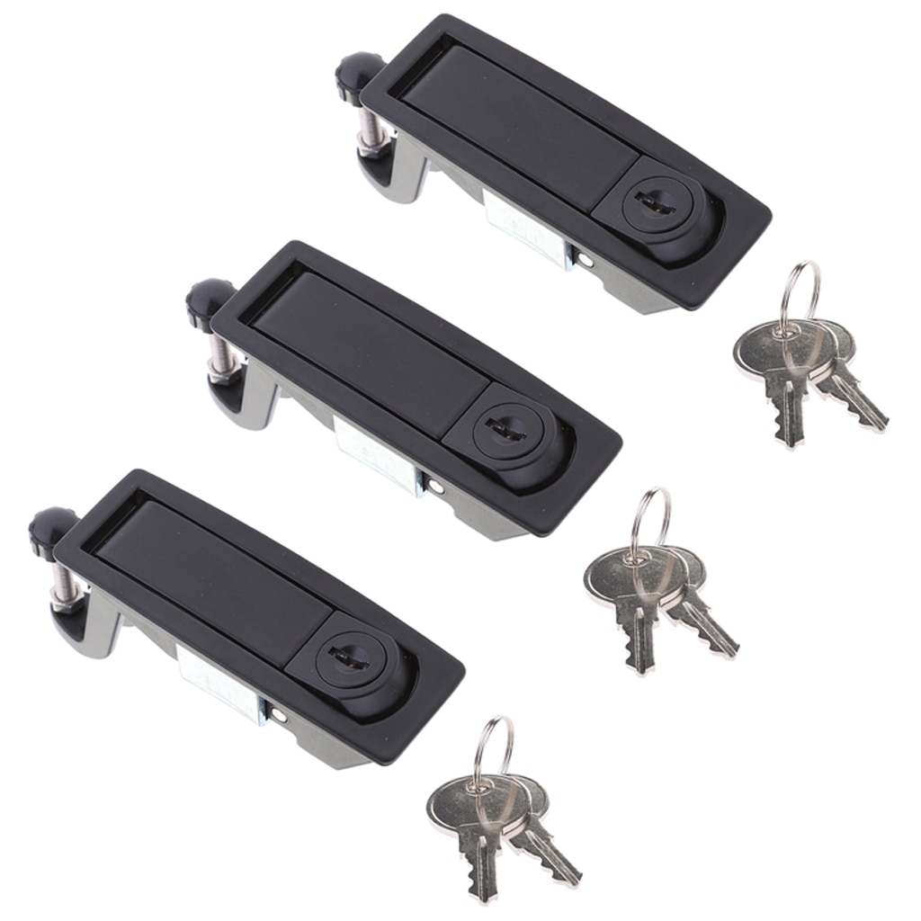 3x Zwart Compressie Klink/Lever Lock Voor Paardent... – Vicedeal