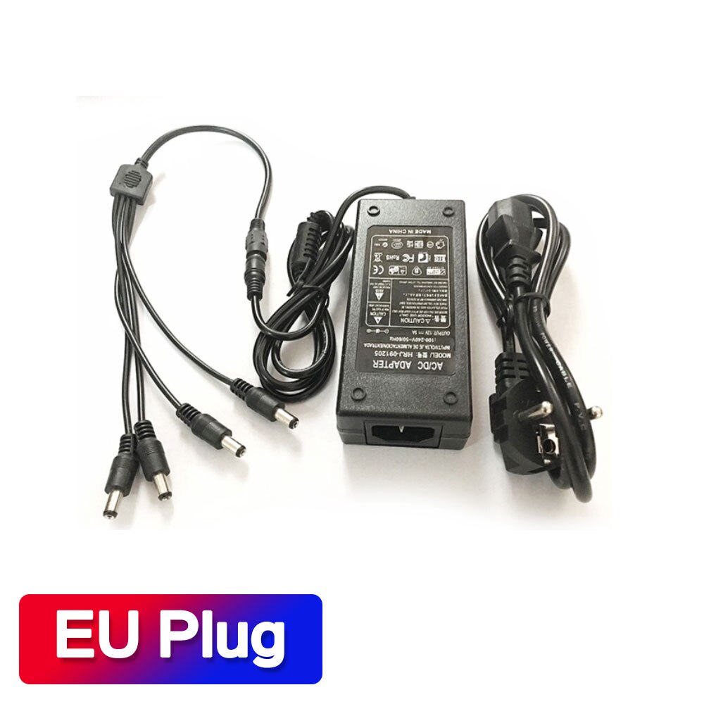 NINIVISION 12V 5A 4 Port CCTV Camera AC Adapter Po... – Grandado