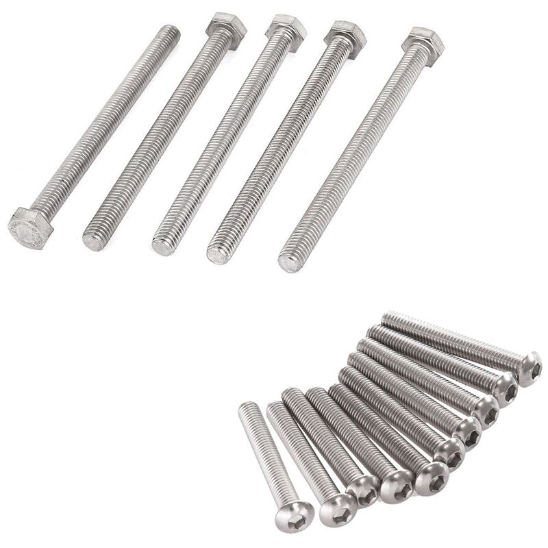M8 X 100Mm A2 Rvs Volledig Schroefdraad Hex Bout 5... – Vicedeal