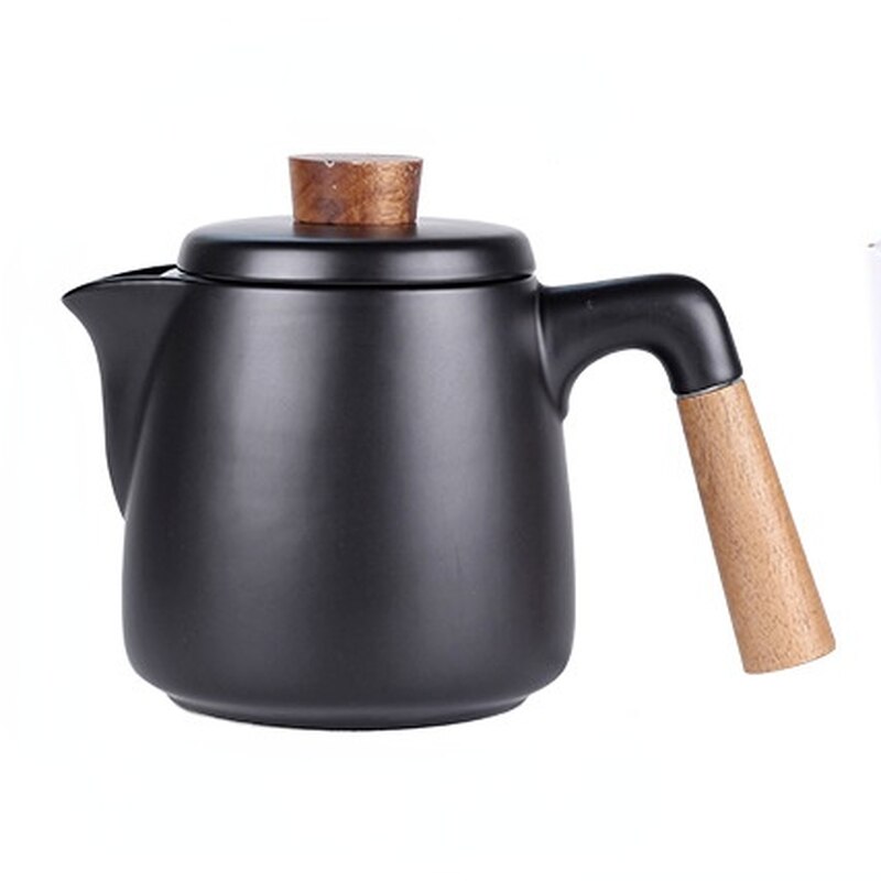 and Simple Japanese Tea Set Ceramic Teapot Wooden ... – Grandado