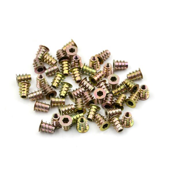 60Pcs M4 M5 M6 Zinc Hex Drive Head Screw Insert Nu... – Grandado