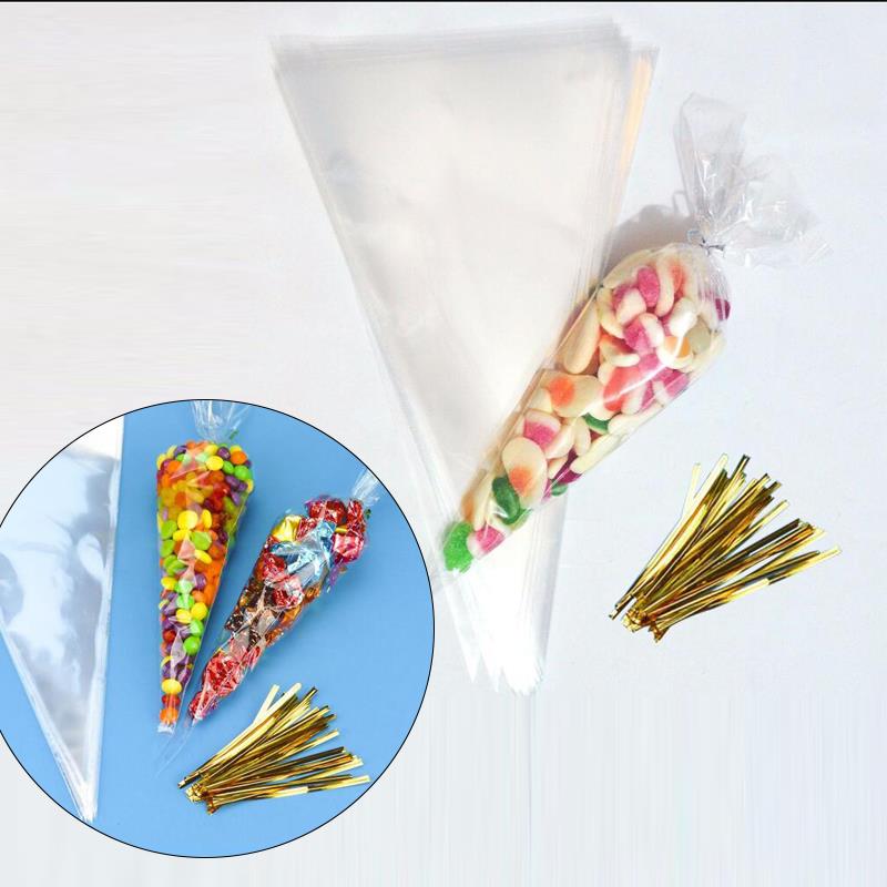 Safe Transparent Triangle Candy Storage Bag Candy ... – Vicedeal
