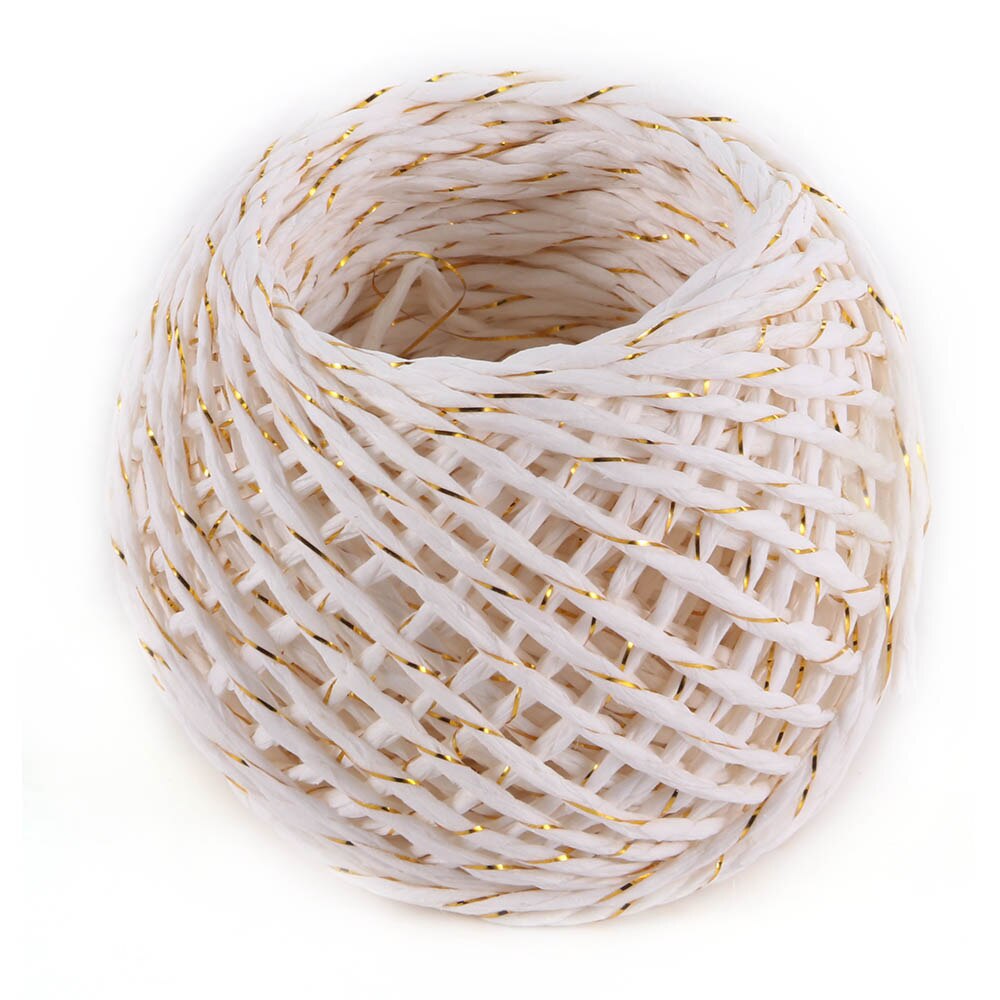 20m 2colors Natural Paper Rope Box String Rope Flo... – Grandado