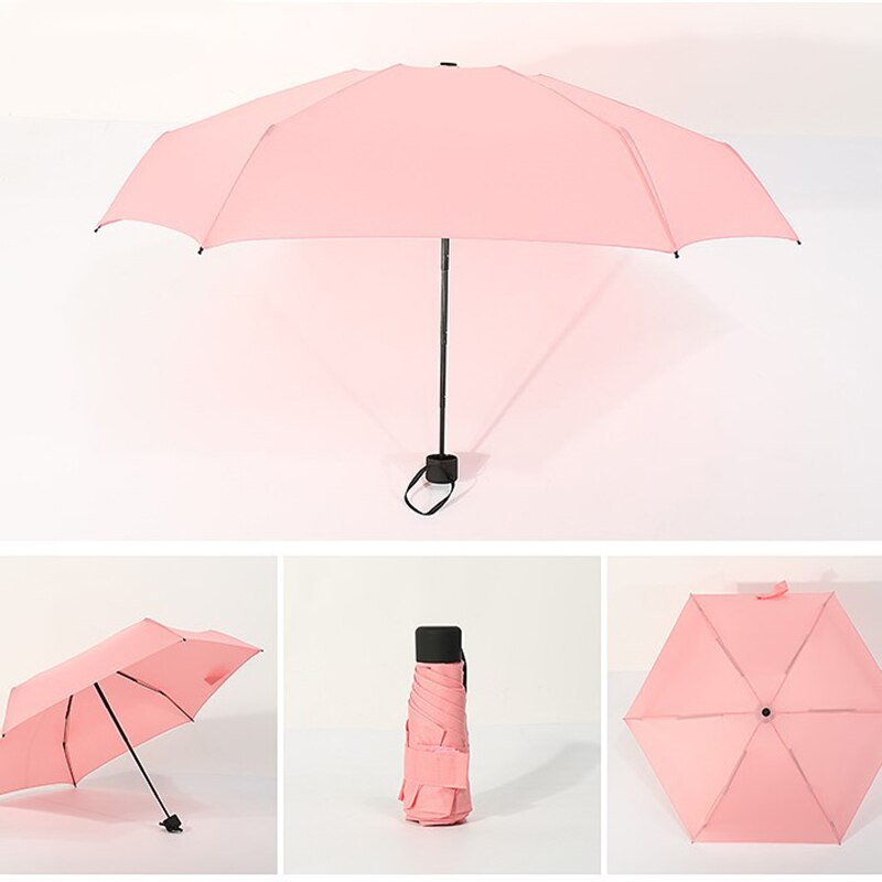 Portable Small Folding Umbrella 180g Travel Rain P... – Vicedeal