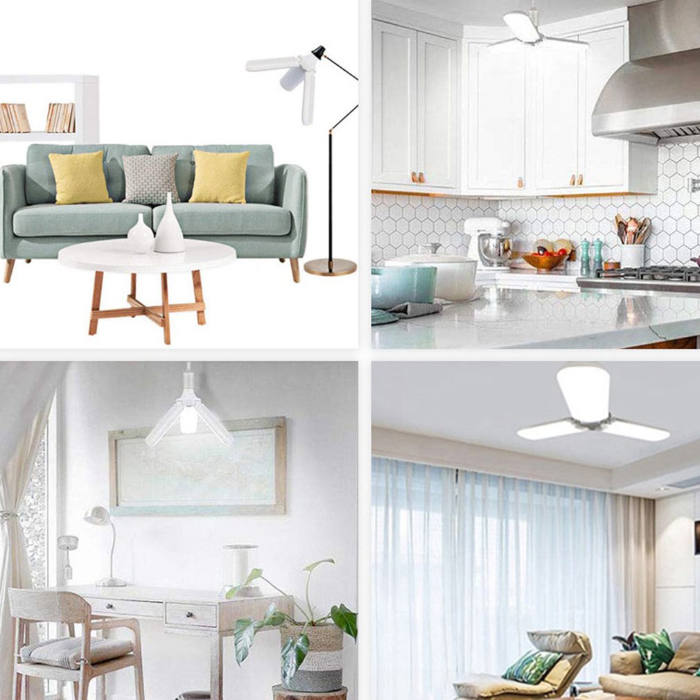 Ledde garagelys 45w butik verktyg tak deformerbara... – Grandado