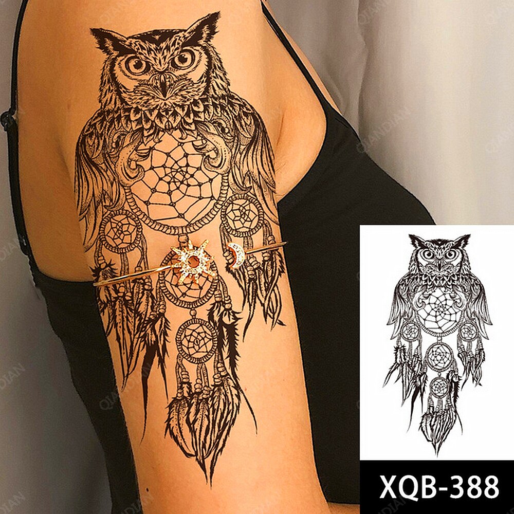 1pc Animal Owl Women Waterproof Temporary Tattoos ... – Grandado