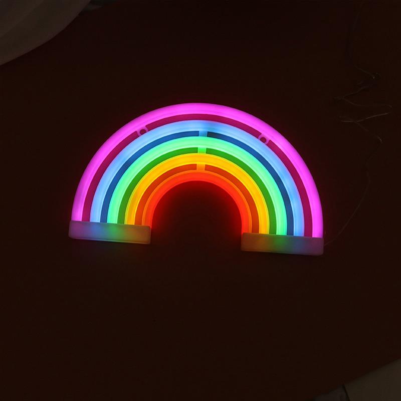 Cute Rainbow Neon Sign LED Rainbow Light Lamp LED ... – Grandado