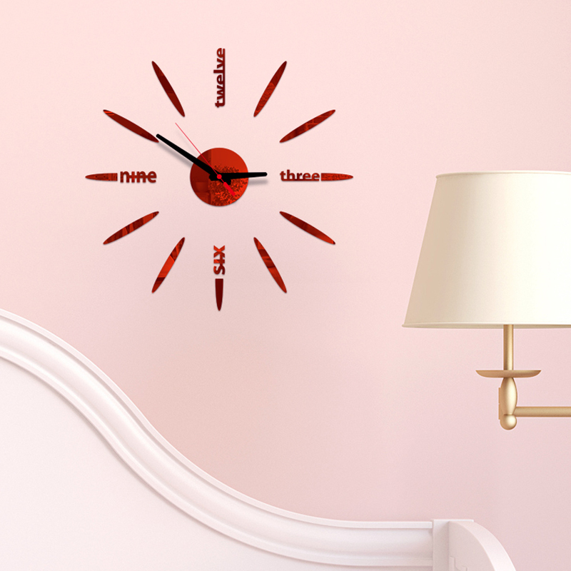 3D DIY Wall Clock Modern Clock Watch Wall Clock Ho... – Vicedeal