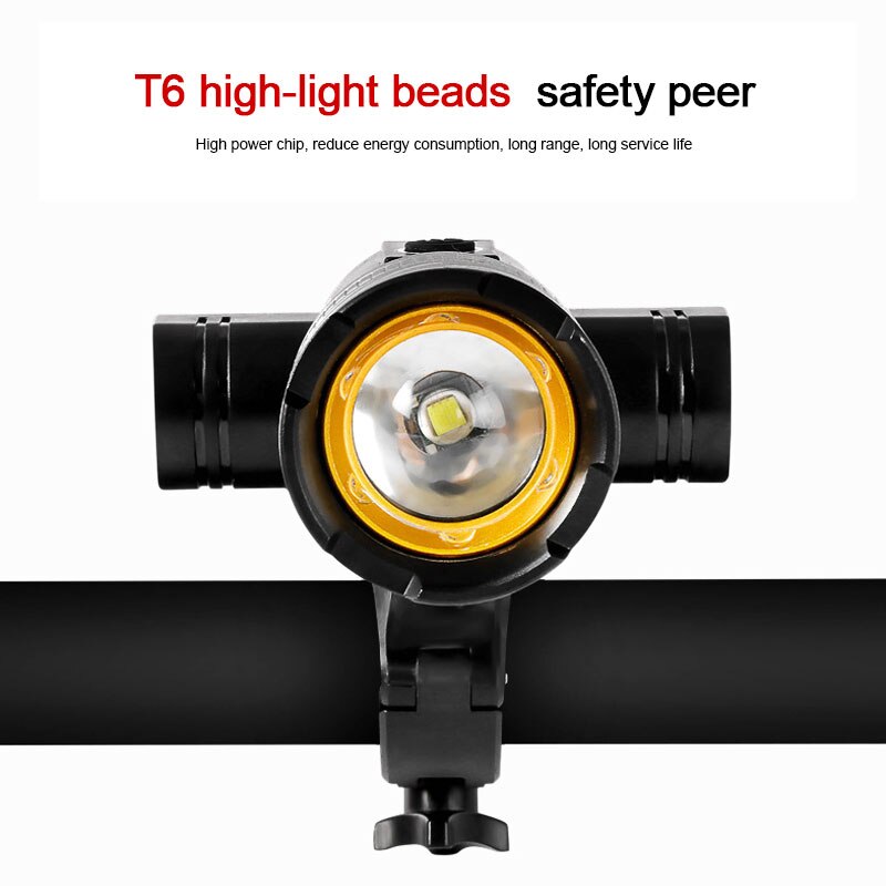 LED Flashlight Smart Bicycle Light Set USB Recharg... – Grandado