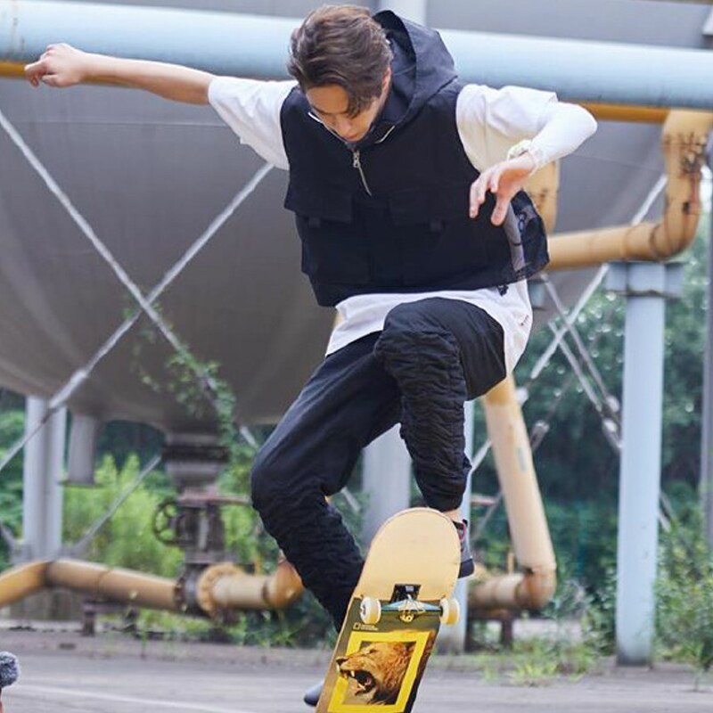 Hip Hop Costumes Men Street Dance Clothing Black H... – Grandado