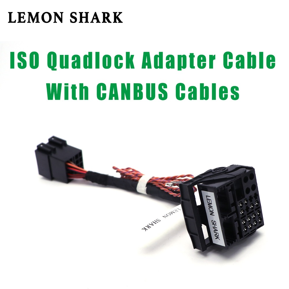 ISO To Quadlock Canbus Adapter RCD330 Plus RCD510 ... – Grandado