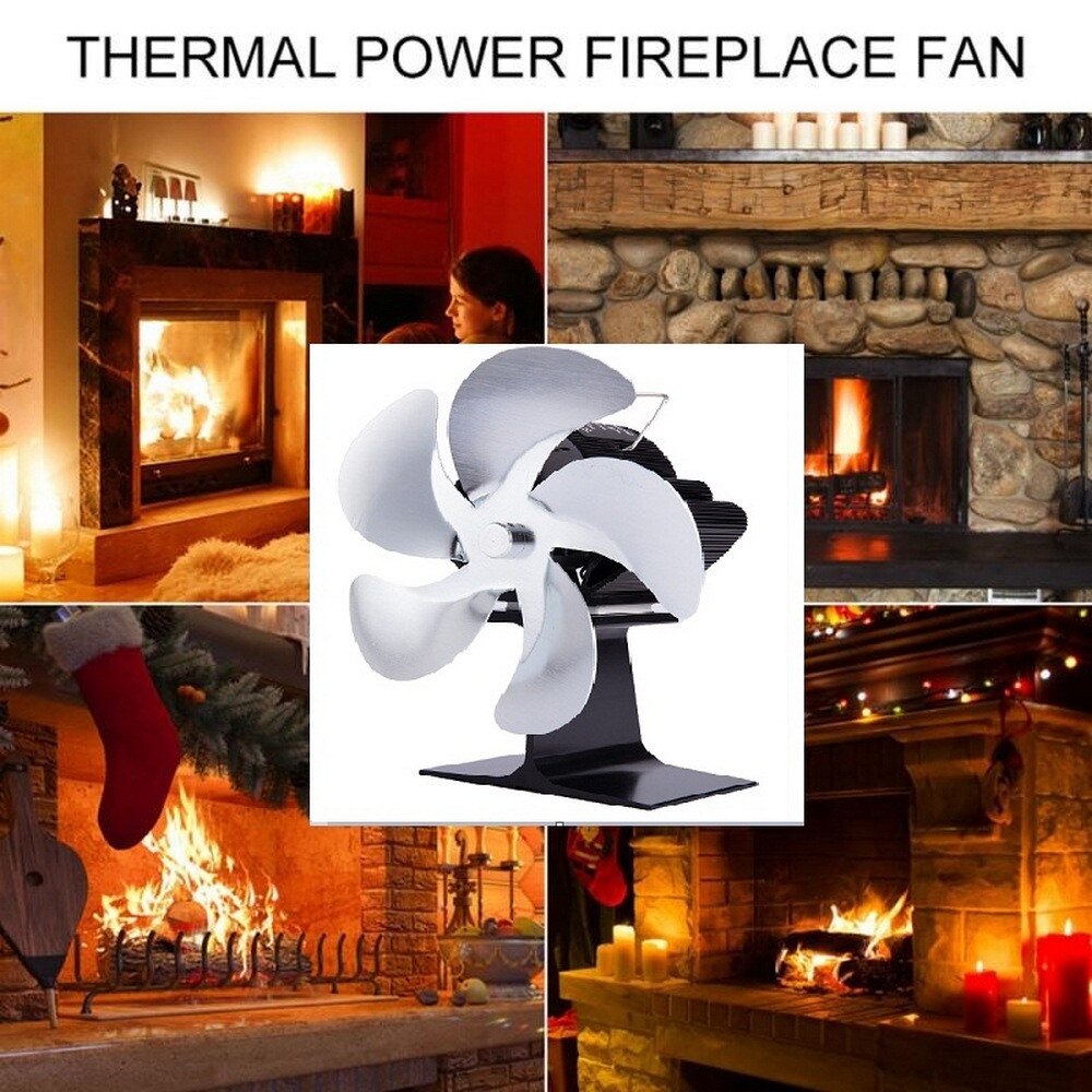Heat Powered Stove Fan Accessories Supplies Log Wo... – Vicedeal
