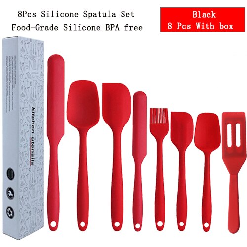 Kitchen Spatula Set BPA Free Silicone Scrapers Spo... – Grandado