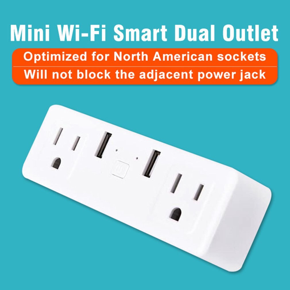 Wifi Smart Plug With Dual USB Dual Jack Remote Con... – Vicedeal