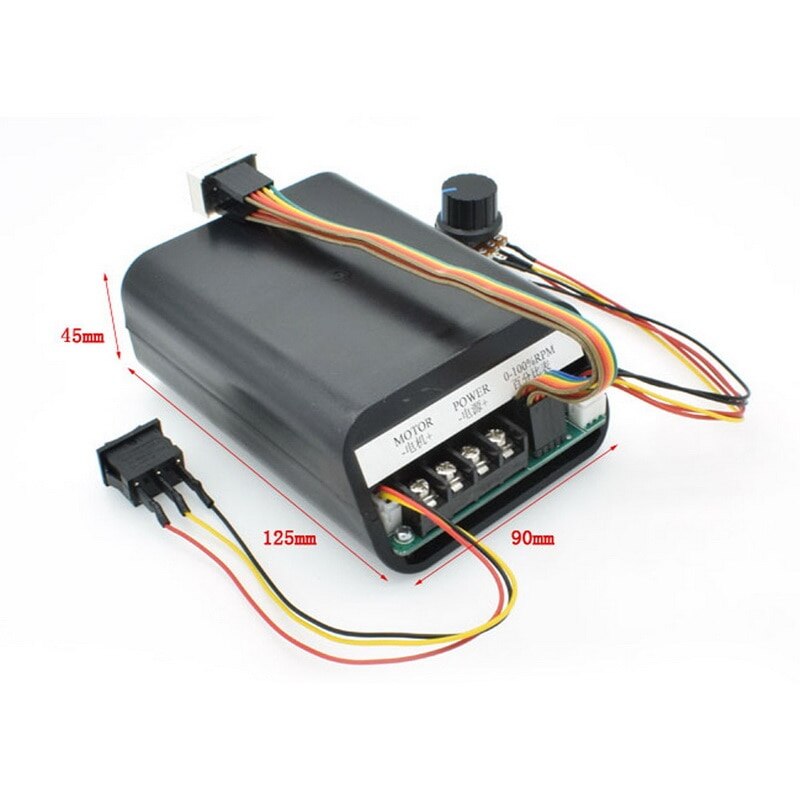 PWM dc motor speed controller max 60A CW CCW digit... – Grandado