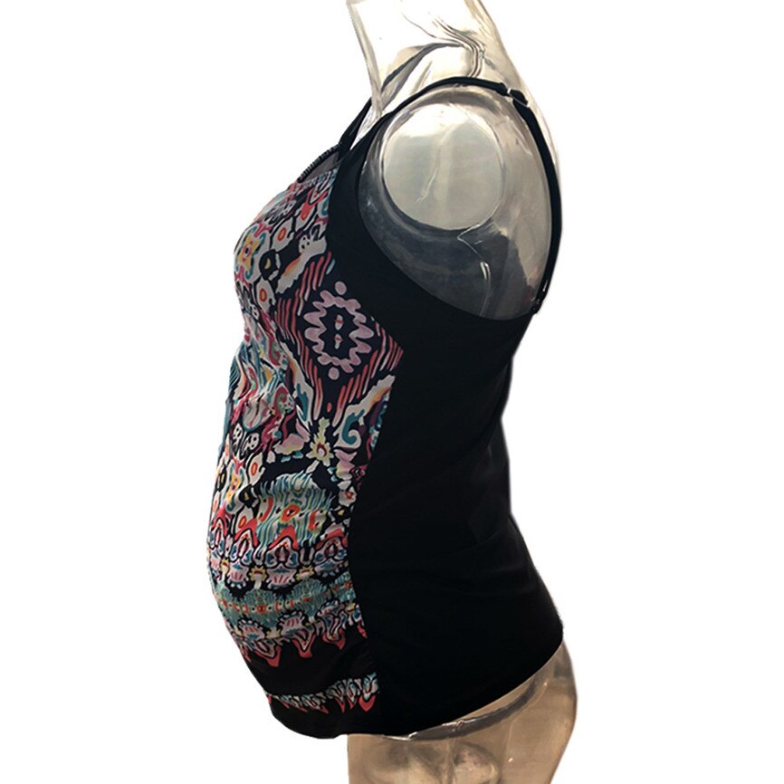 One Piece Swimsuit Maternity Tankinis Women Printe Vicedeal