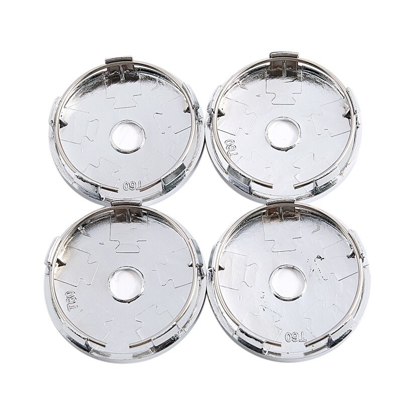 Set Of 4 Chrome Wheel Center Hub Cap Universal Car... – Grandado