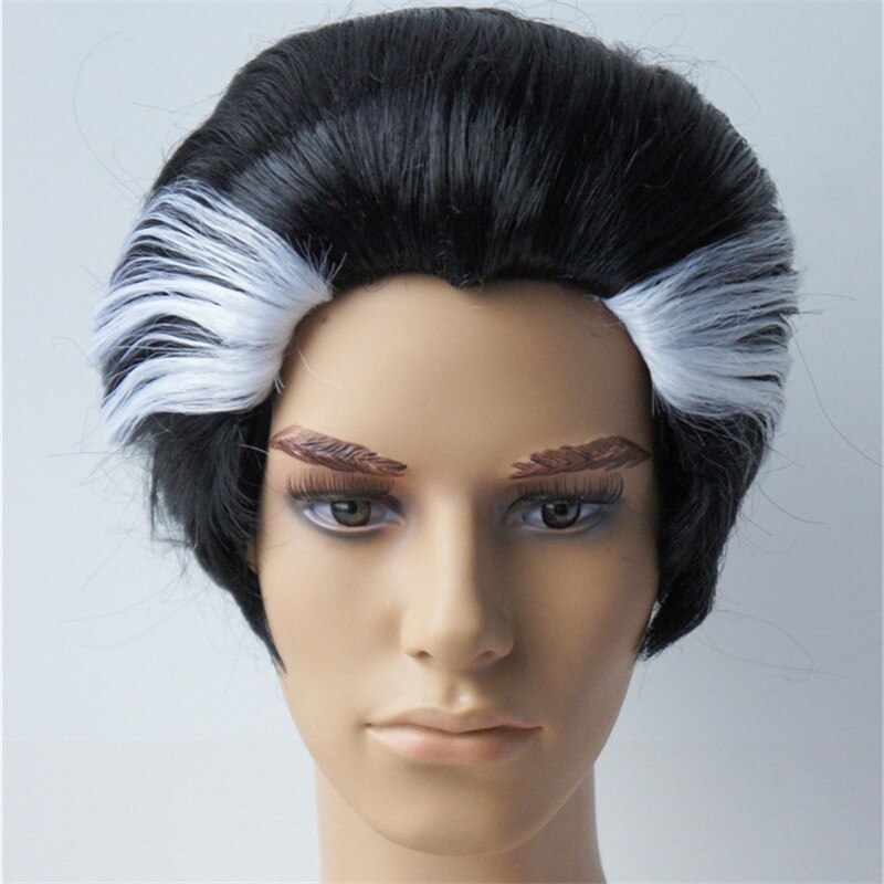 Modern Vampire Cosplay Dracula Wig Black White Col... – Grandado