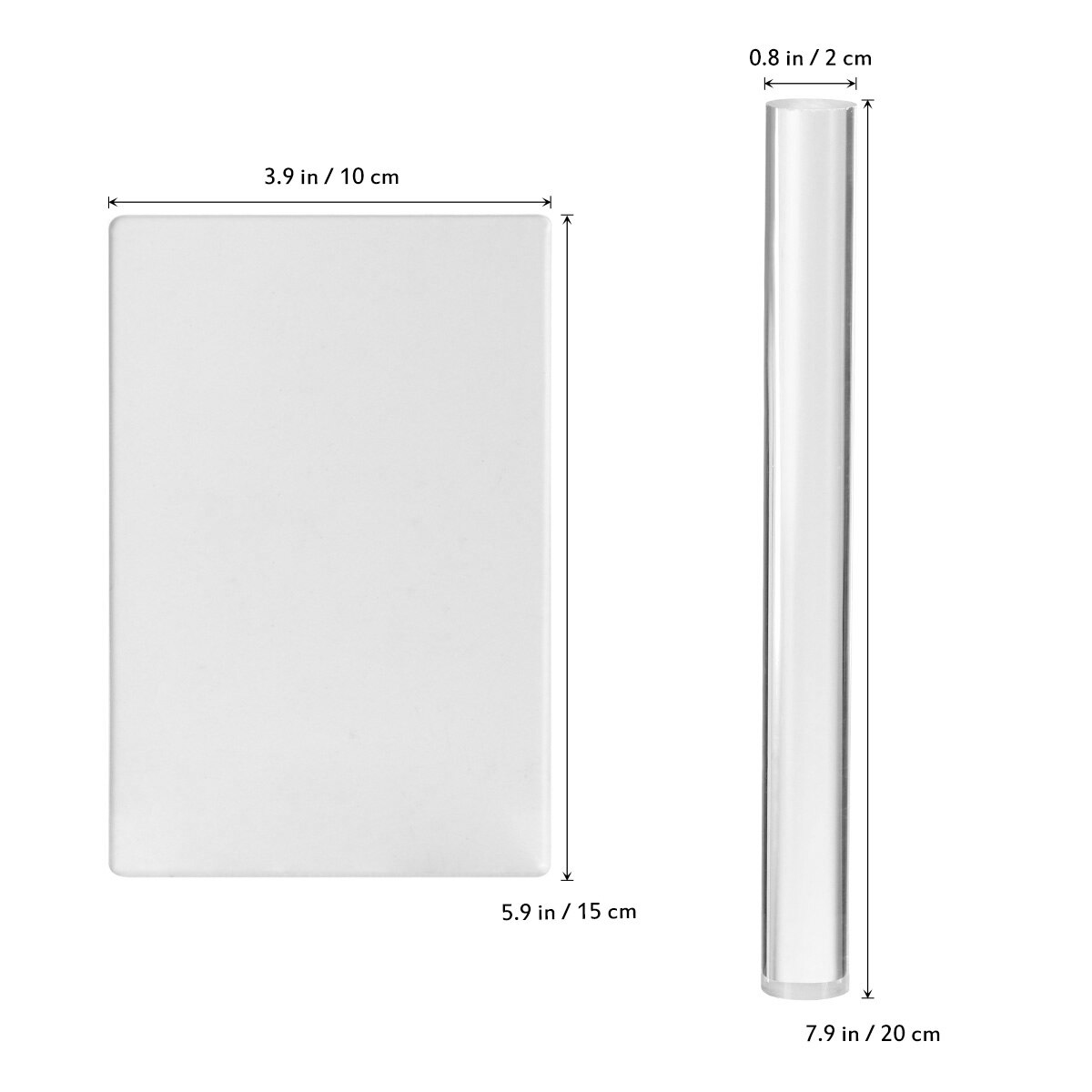 2pcs Acrylic Clay Roller Acrylic Sheet Board with ... – Grandado