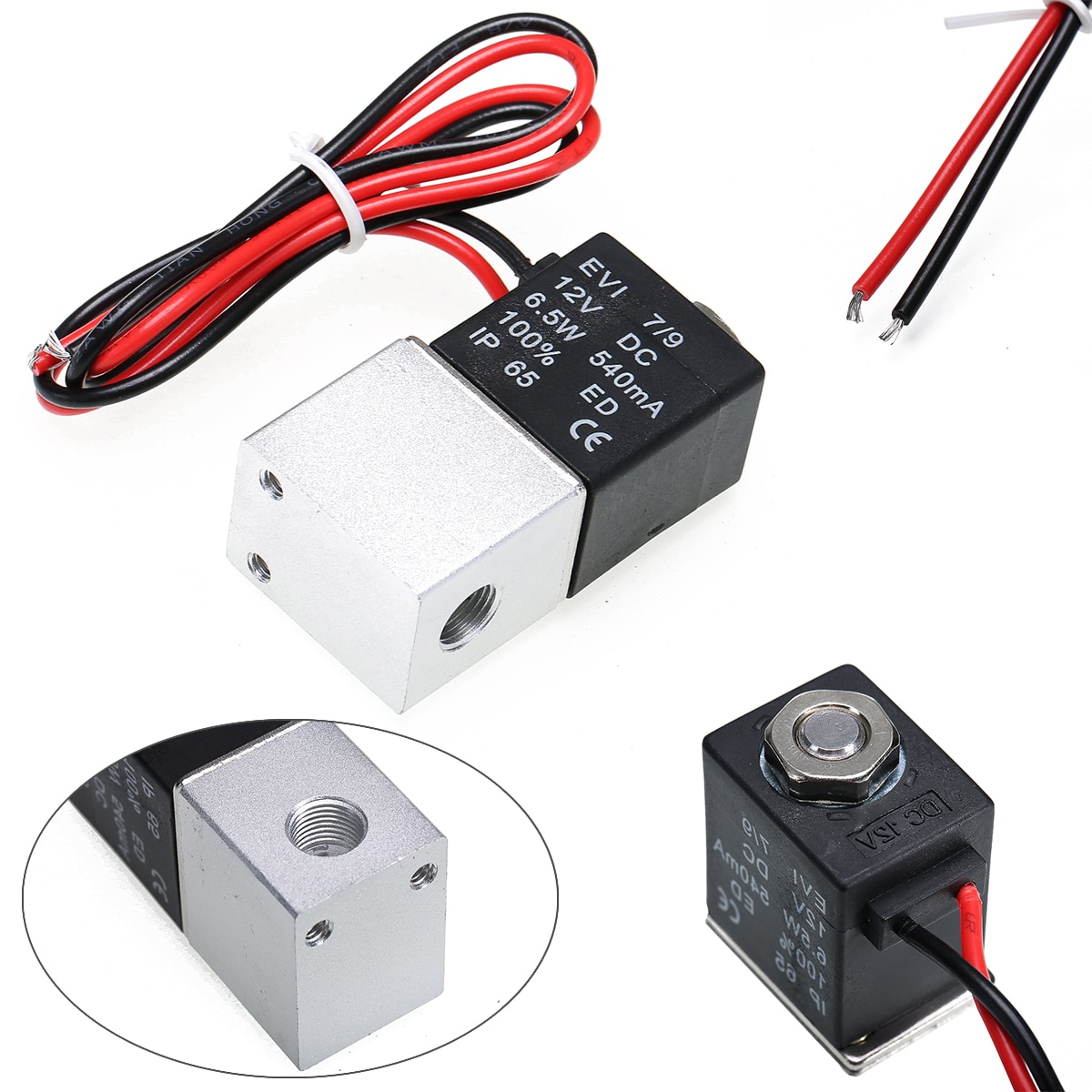 1pc 1/4 ''NPT 2 Manieren Normaal Gesloten ... – Vicedeal