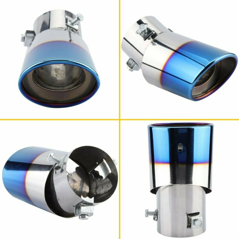 Round Universal Car Exhaust Muffler Tip Stainless ... – Grandado