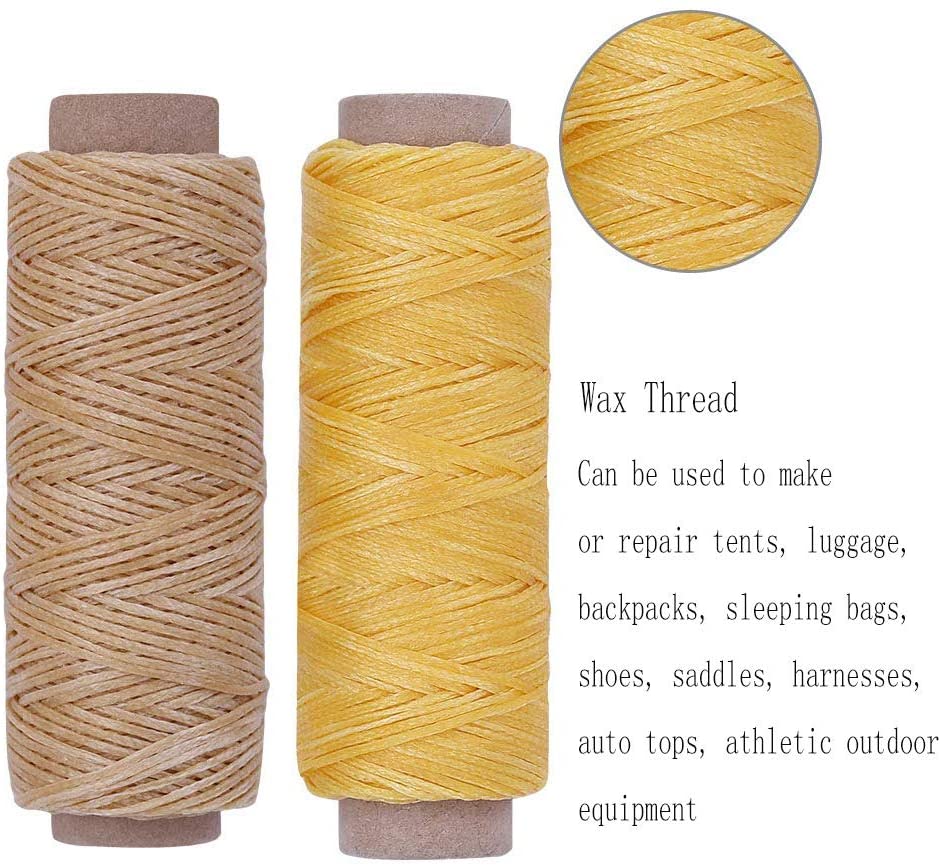 LMDZ Leather Sewing Wax Thread Spool Suture Thread... – Grandado