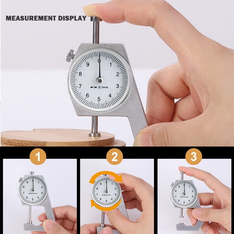 0-10mm 0-20mm Dial Thickness Gauge Measurment Meas... – Vicedeal