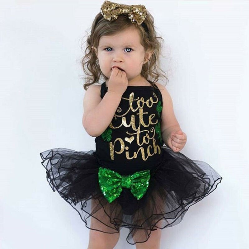 1st St.Patrick's Day Newborn Baby Girls Princess P... – Grandado