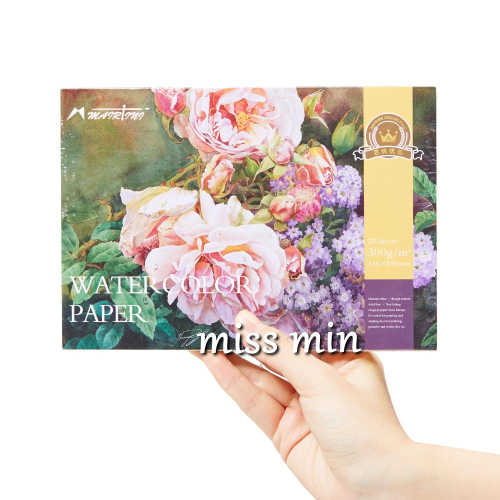 Martini 300g mixed cotton watercolor paper four-si... – Grandado