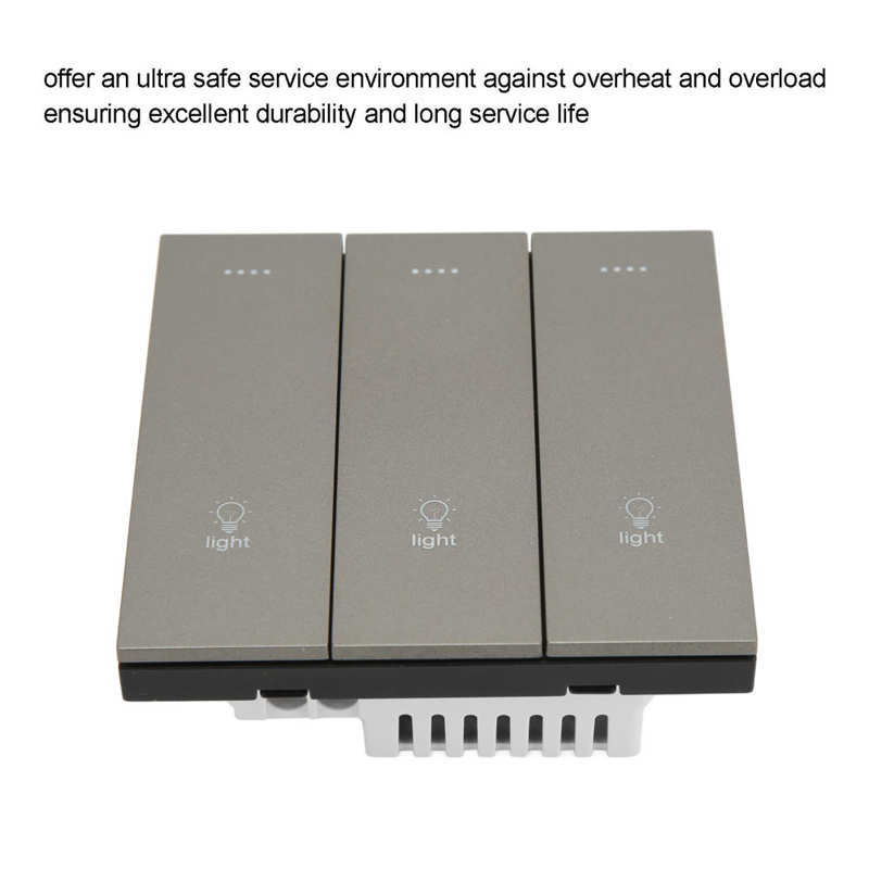 WiFi Light Switch 3 Gang Smart Switch for TUYA App – Vicedeal