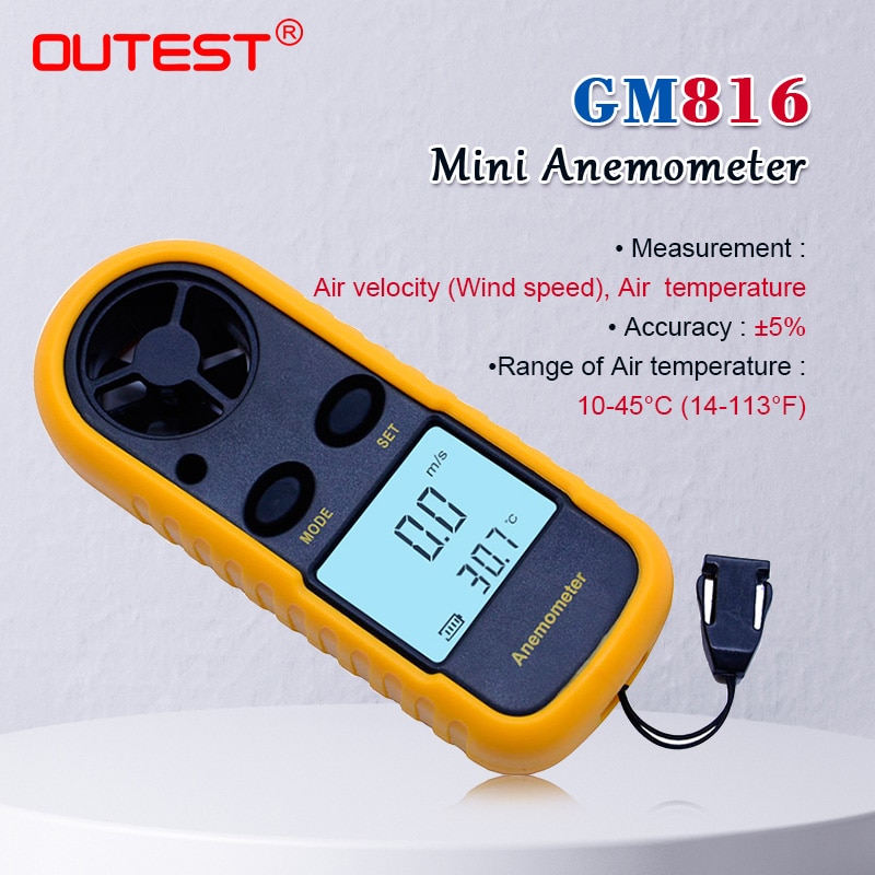 Digital LCD CFM/CMM Thermo Anemometer + Infrared T... – Grandado