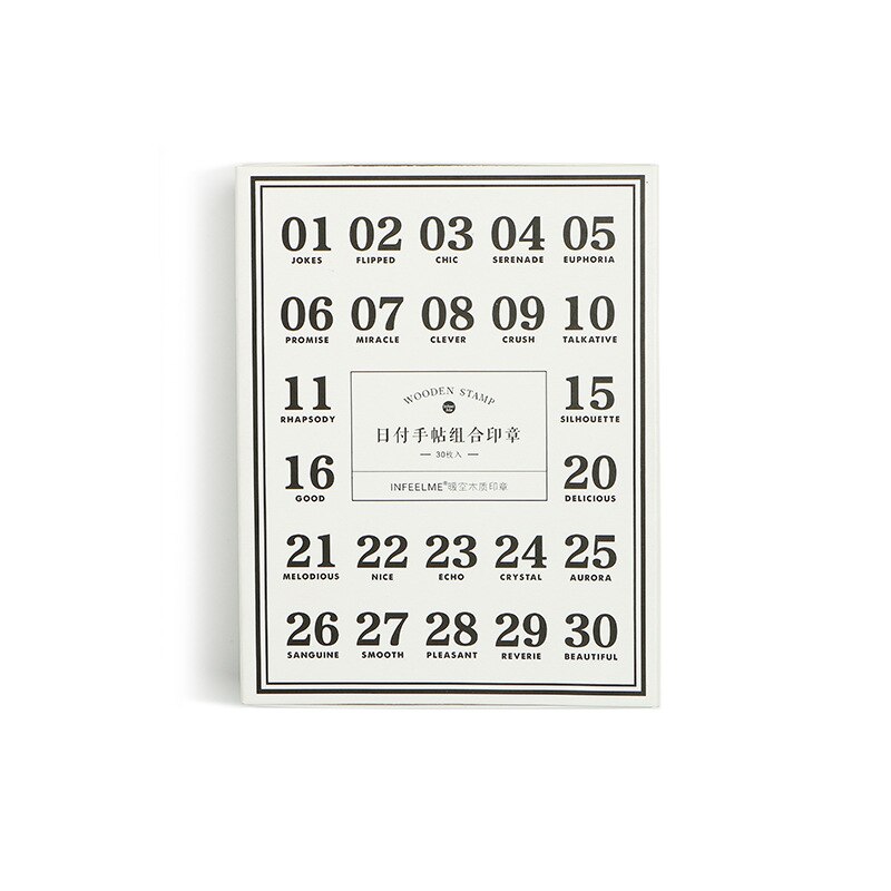 30 stks/set Vintage Digitale Maand Hout Stempel DI... – Vicedeal