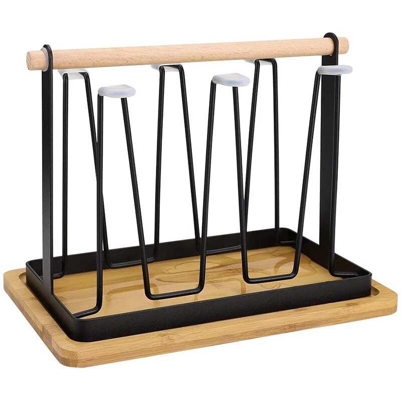 Tabletop Cup Drying Rack Stand with Detachable Tra... – Grandado
