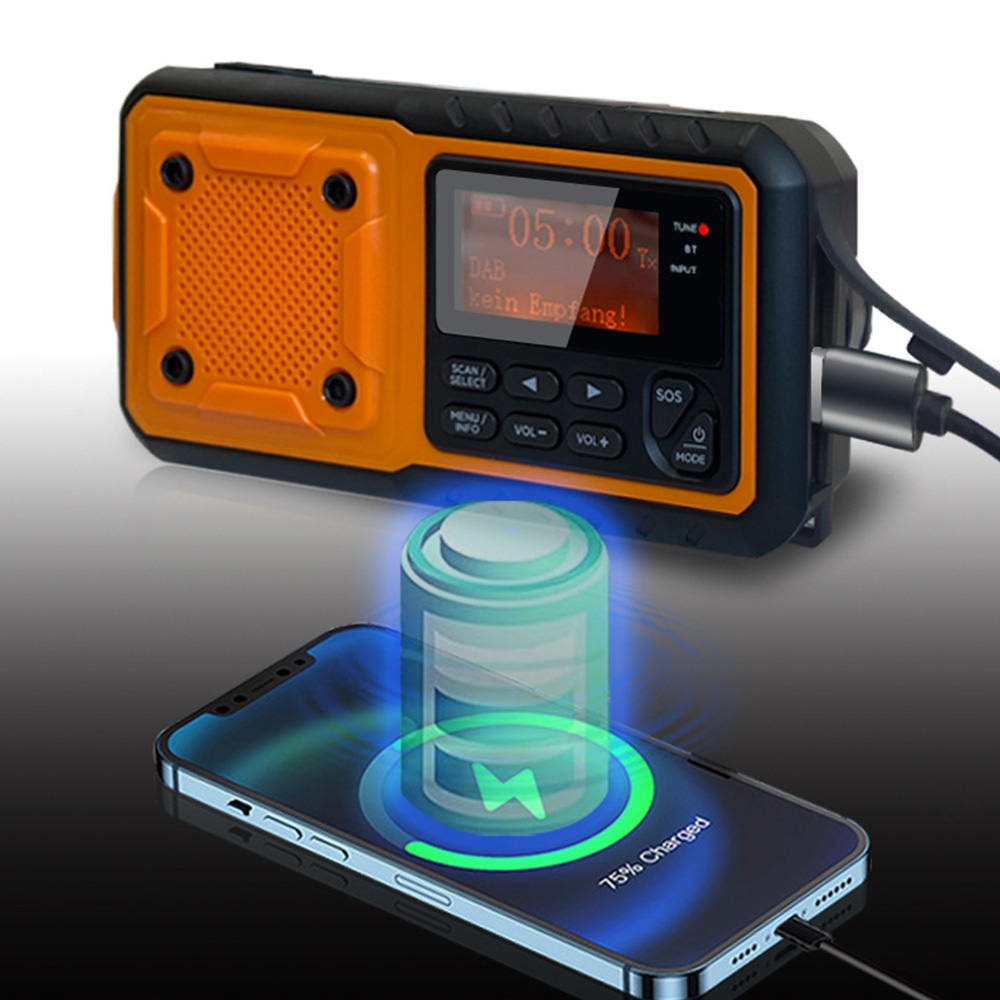 Emergency Radio Solor Hand Crank Radio portátil FM... – Grandado