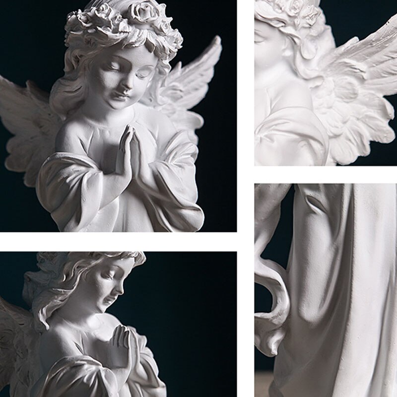 Retro white little angel sculpture David Venus fur... – Vicedeal