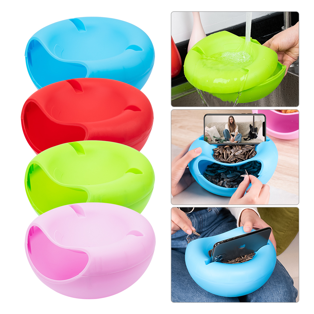 Multi Function Stylish Double Layer Snack Bowl Hou... – Vicedeal