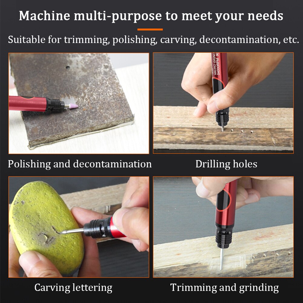 Micro Air Grinder Set Praktische Power Tool Handhe... – Vicedeal