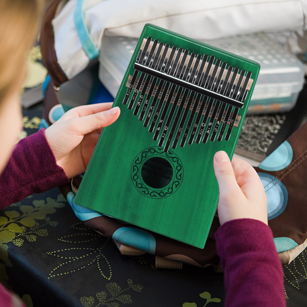 Mahogany 17 Slat Kalimba Piano Portable Instrument... – Grandado