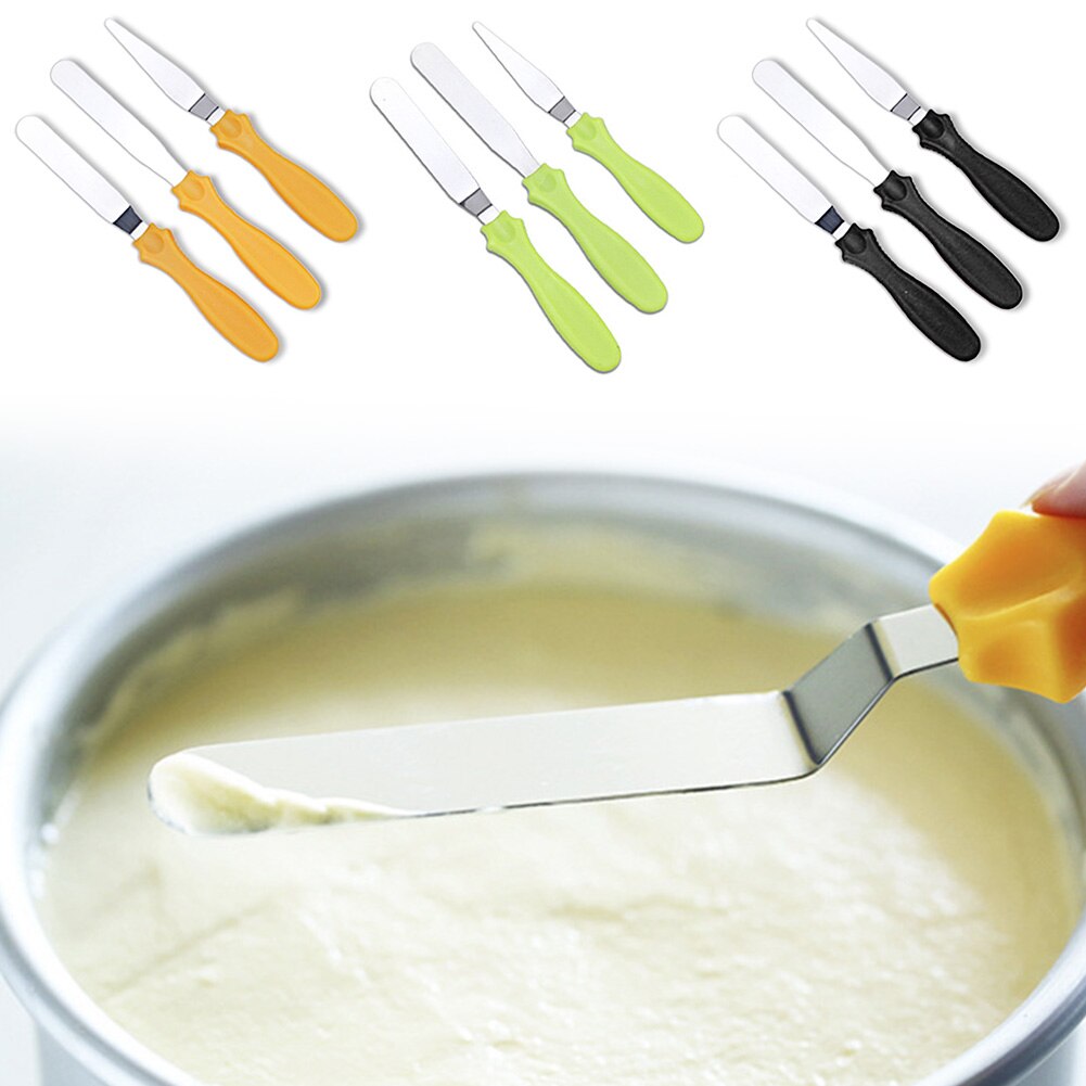 3pcs Cream Decorating Frosting Spreader Cake Icing... – Grandado